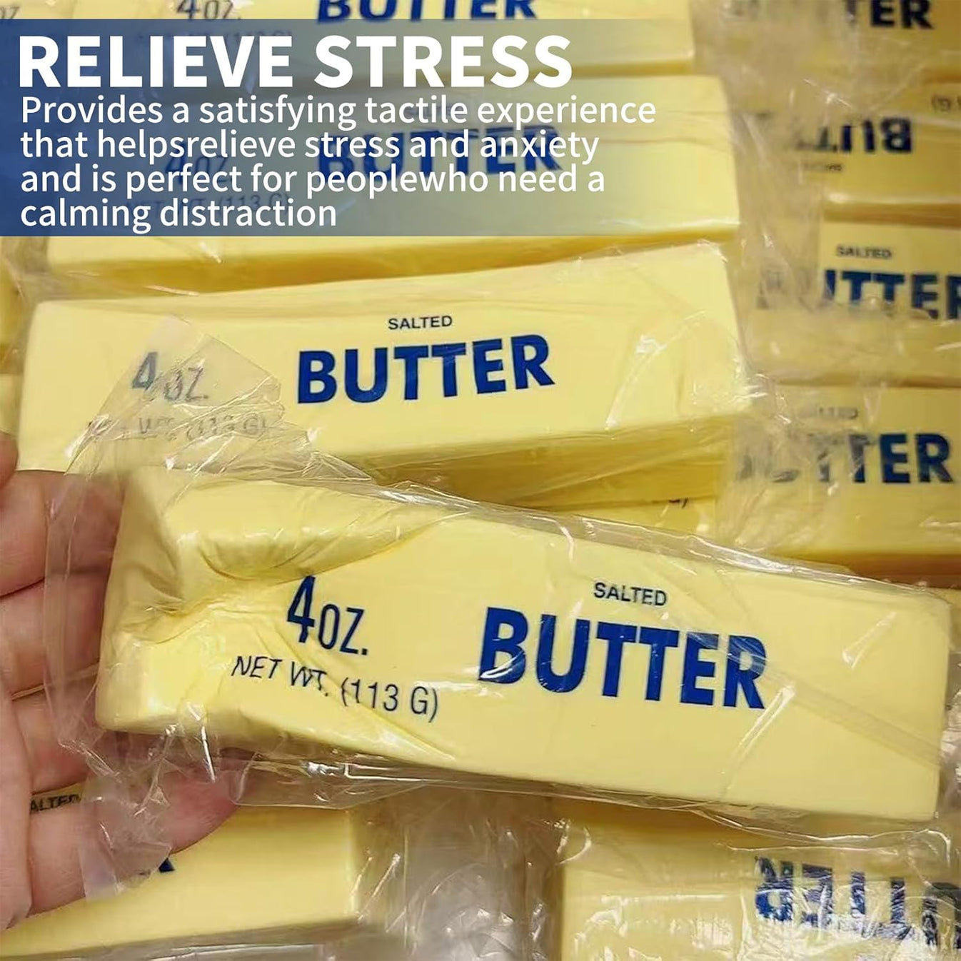 Butter Squishy, Soft Butter Squishys Stress Relief Toy, Portable Decom ...